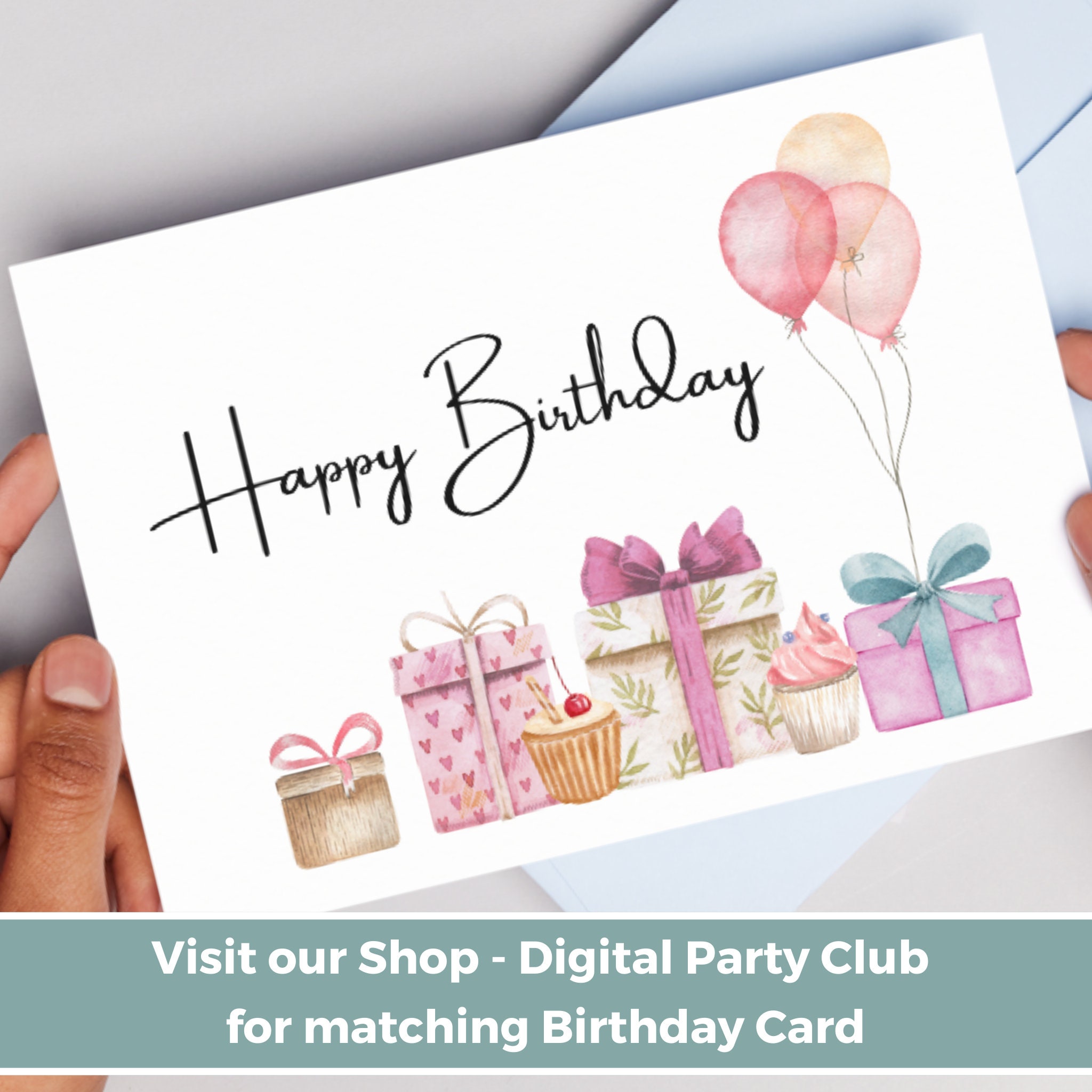 Happy Birthday Gift Tag Editable With Presents, Happy Birthday Gift Tag ...