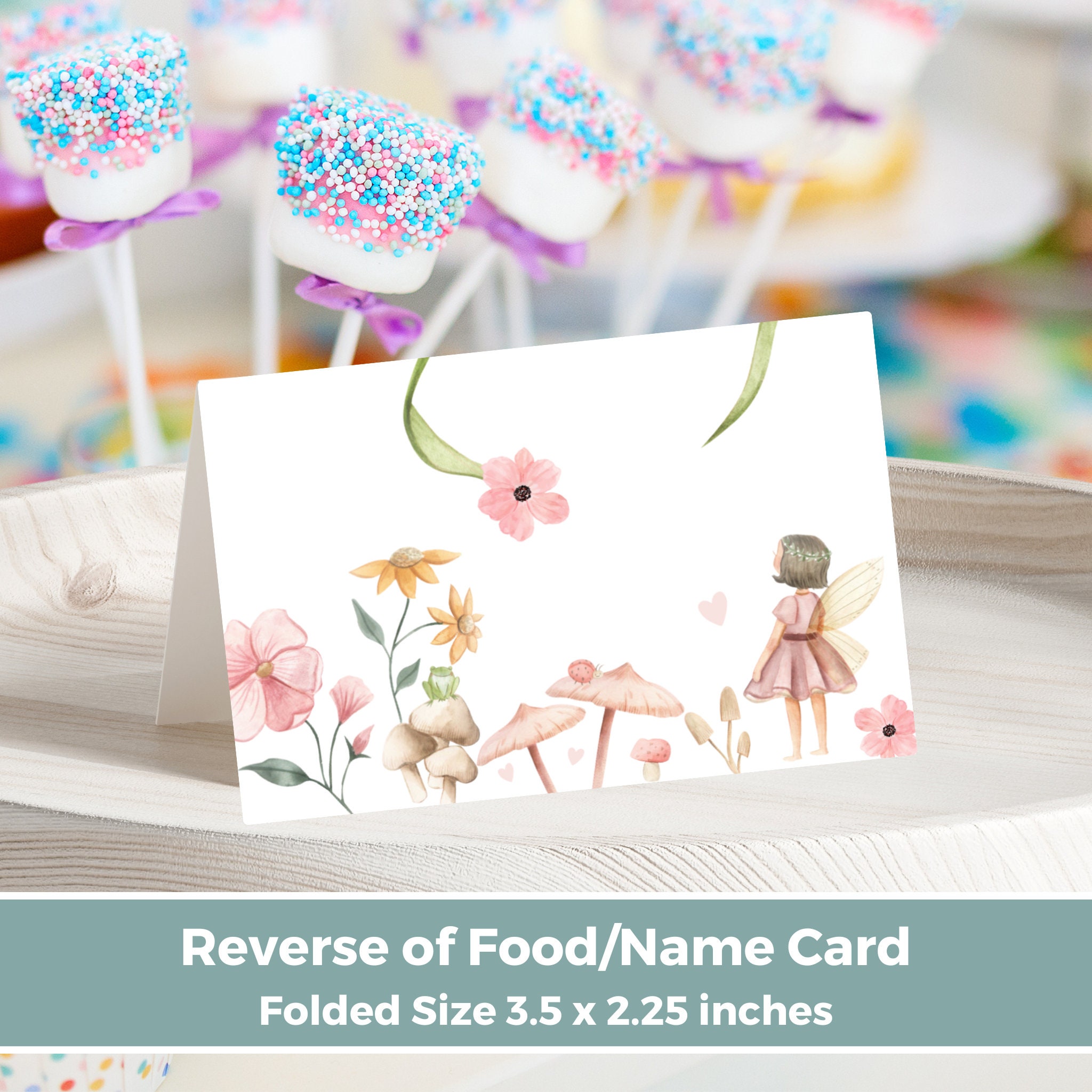 Editable Fairy Food Tags Buffet Label Tent Card Food Labels Place Cards ...