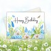 Printable Birthday Card With Spring Flowers, Happy Birthday Floral Card ...