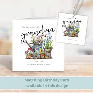 Editable Grandma Birthday Gift Tag, Printable Gift Tag From ...