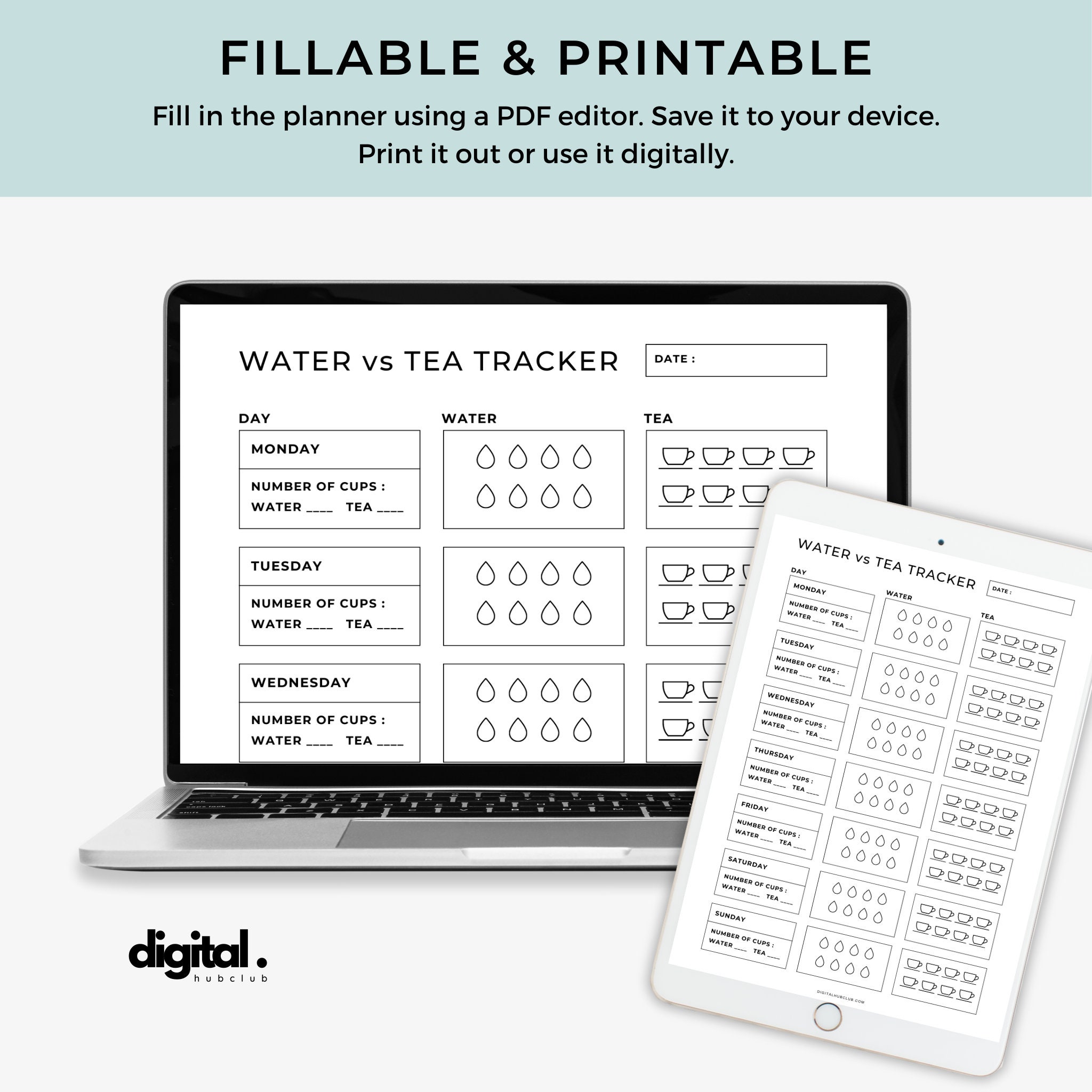 Water Hydration Tracker, Water Vs Tea, Daily Water Goal, Hydration ...