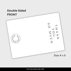 Small Business Thank You Card Template, Editable Business Thank You ...