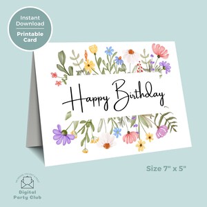 Birthday Card Set, Birthday Card Bundle, Set of 4 Printable Birthday ...