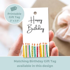 Printable Birthday Card, Instant Download, Digital Greeting Card, Happy ...
