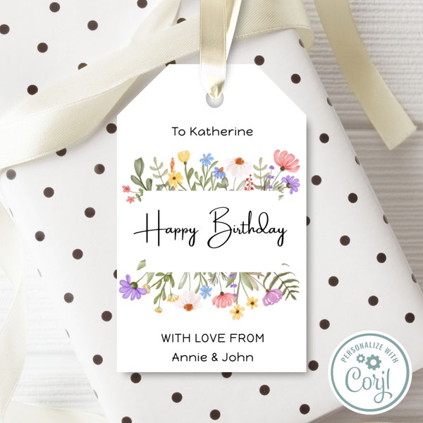 Floral Gift Tag - 60+ Gift Ideas for 2024