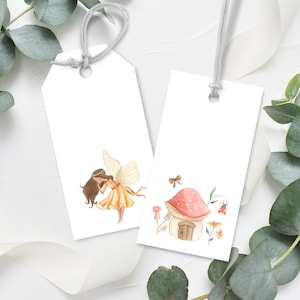 Fairy Gift Tags, Printable Children's Gift Tags, 6 Party Gift Tags ...