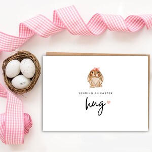 Easter Bunny Card Printable, Bunny Design, Easter Greetings, DIY Easter ...