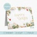 Printable Merry and Bright Christmas Card - Festive Holiday Greeting ...