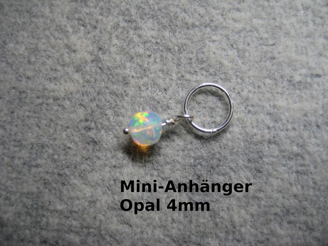 Mini Opal Pendant, 4 Mm, Welo Opal, Faceted, Tiny, Natural, Charm ...