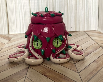Polymer Clay Octopus Jar - Etsy