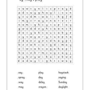 Word Search - Read Write Inc Phonics - Green Words Set 2 - EYFS - First ...
