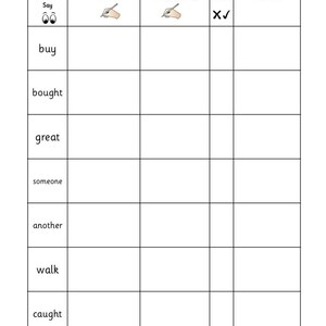 Look Cover Write Check - Read Write Inc Phonics - Red Words Spellings ...