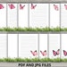 Printable Stationery Set: 12 Lined and Unlined Pages Included Butterfly ...