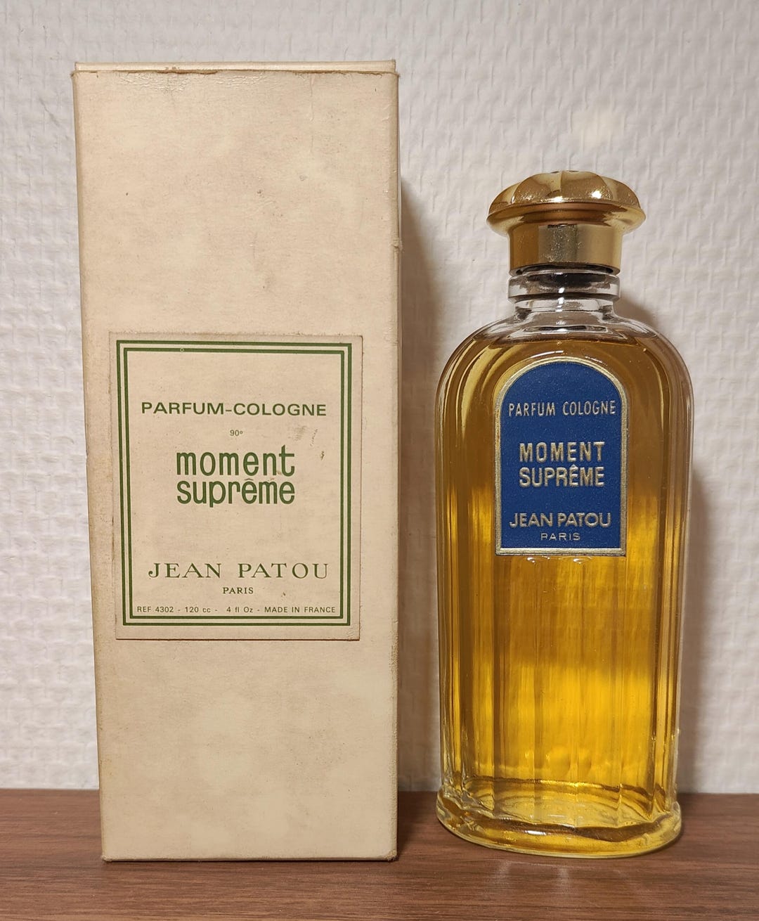 Vintage Cologne Moment Suprême Perfume by Jean Patou 120 Ml. Label. Box ...