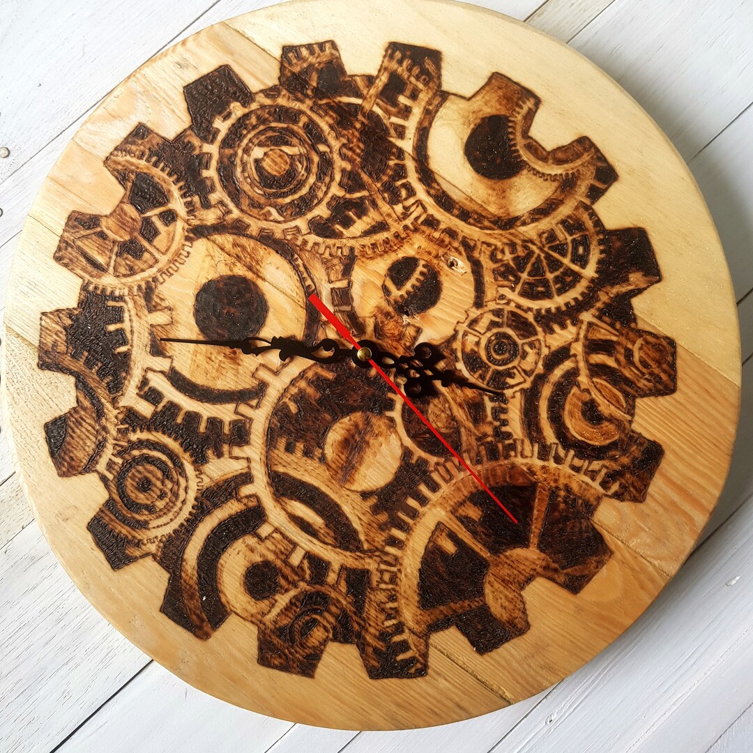 Clockwork Wall Clock - Etsy