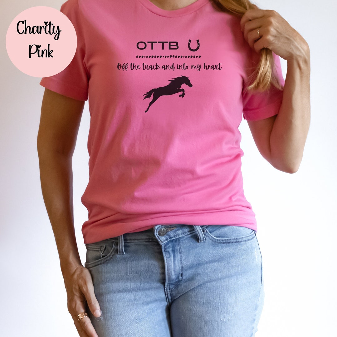 OTTB Horse Shirt, Horse Shirt, Horse Lover Gift, off the Track and Into My Heart Shirt - Etsy