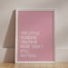 That Girl Poster Trendy Pink That Girl Wall Art Pink It Girl Print ...