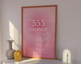 Pink 222 Angel Number Print 222 Pink Wall Art 222 Pink Aura Poster 222 ...