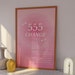 Pink 222 Angel Number Print 222 Pink Wall Art 222 Pink Aura Poster 222 ...