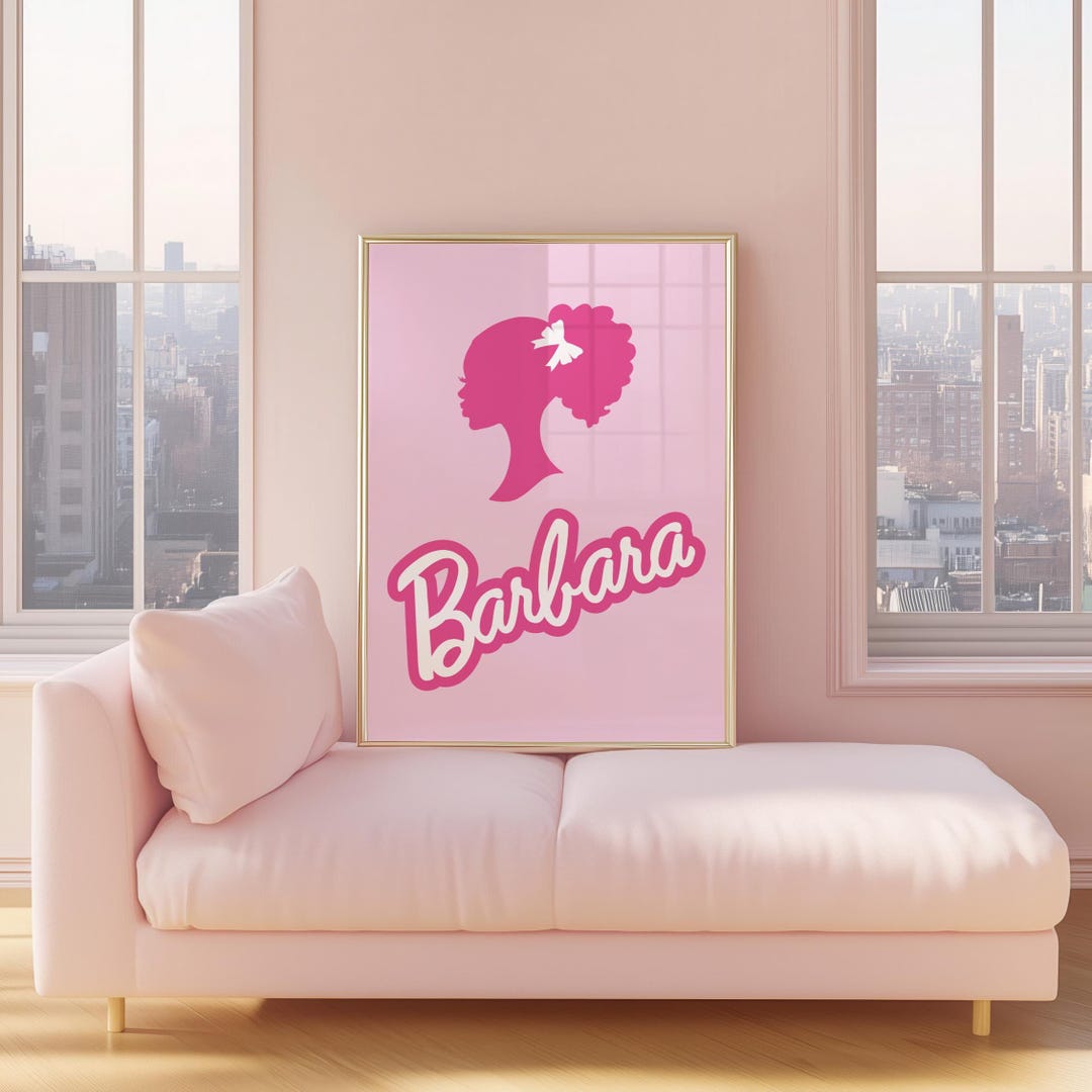 Afro Barb Personalised Name Print Afro Barb Poster Custom Afro Barb ...