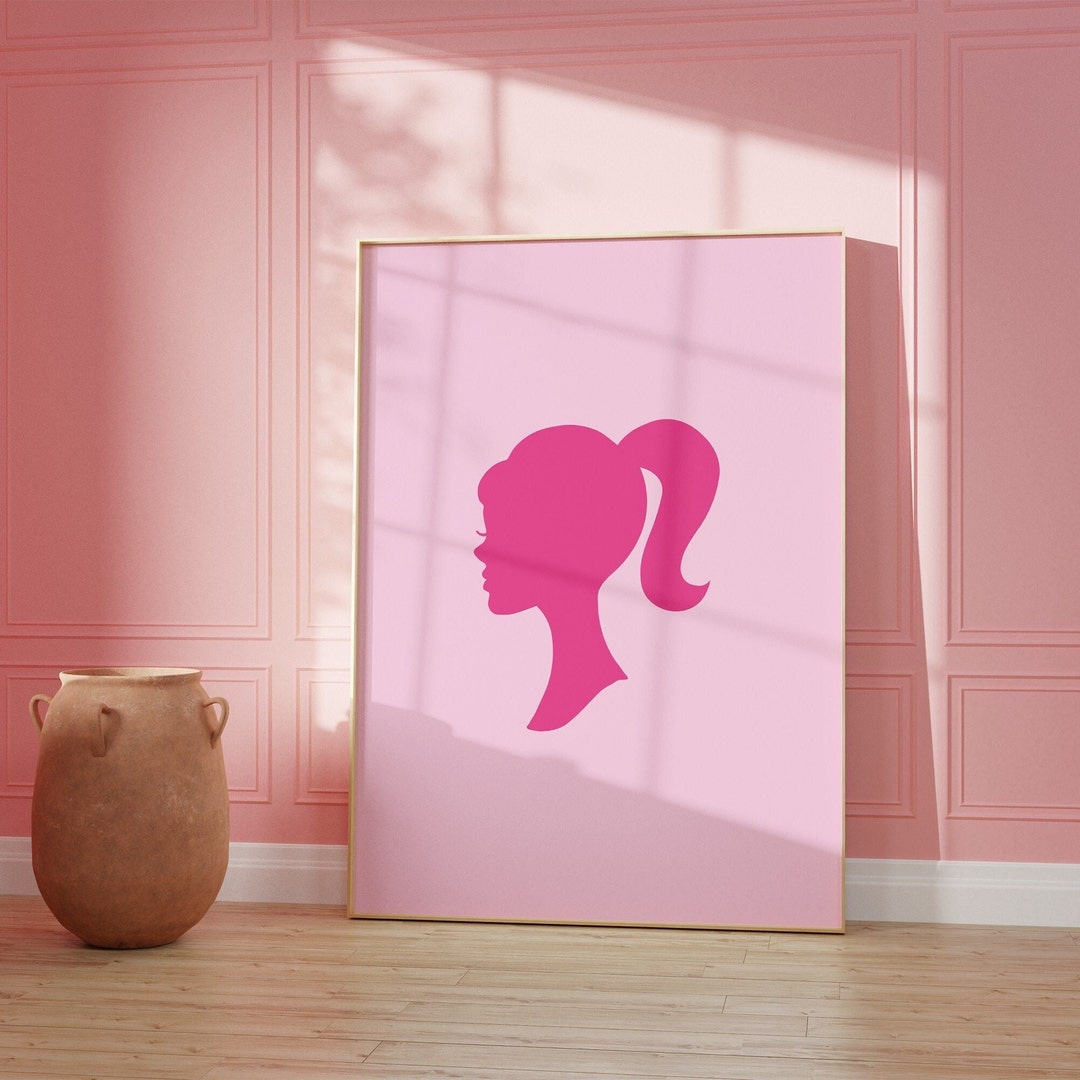 Doll Head Print Barb Poster Barb Decor Pink Barb Girls Bedroom Decor ...