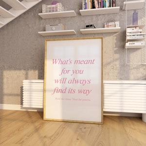 Pink Quote Print Pink Motivational Poster Pink Positive Affirmation ...
