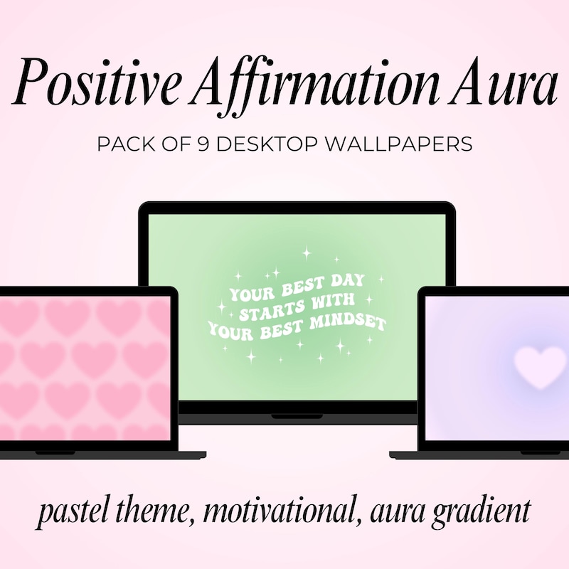 Pink Motivational Wallpaper Desktop - Etsy