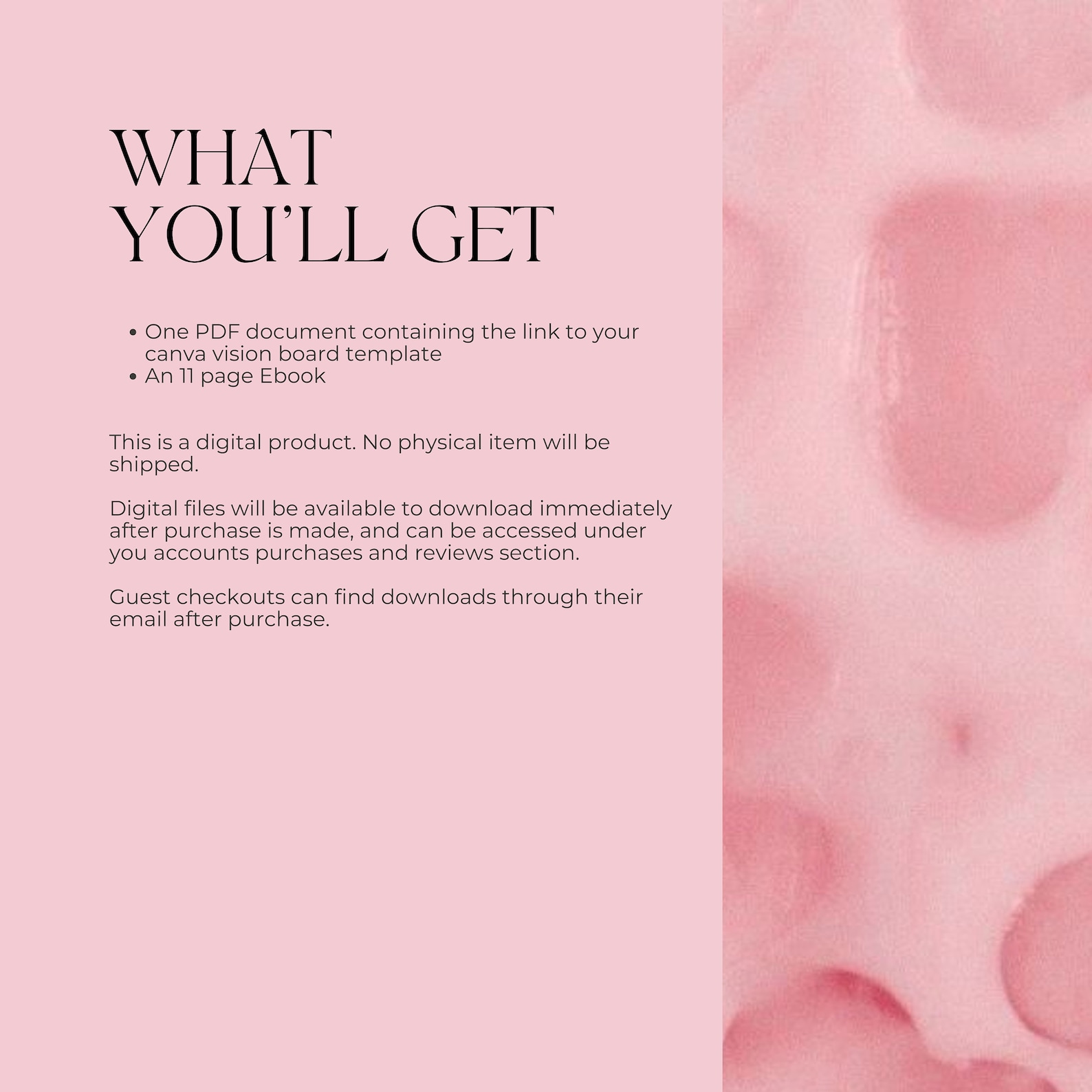 2024 Pink Vision Board Template Printable Editable 2024 Pink - Etsy