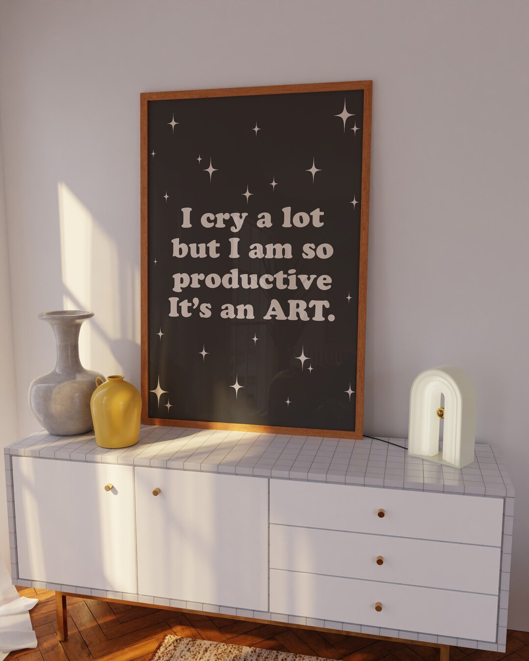 I Cry A Lot but I Am so Productive Poster TTPD Wall Art the Tortured ...