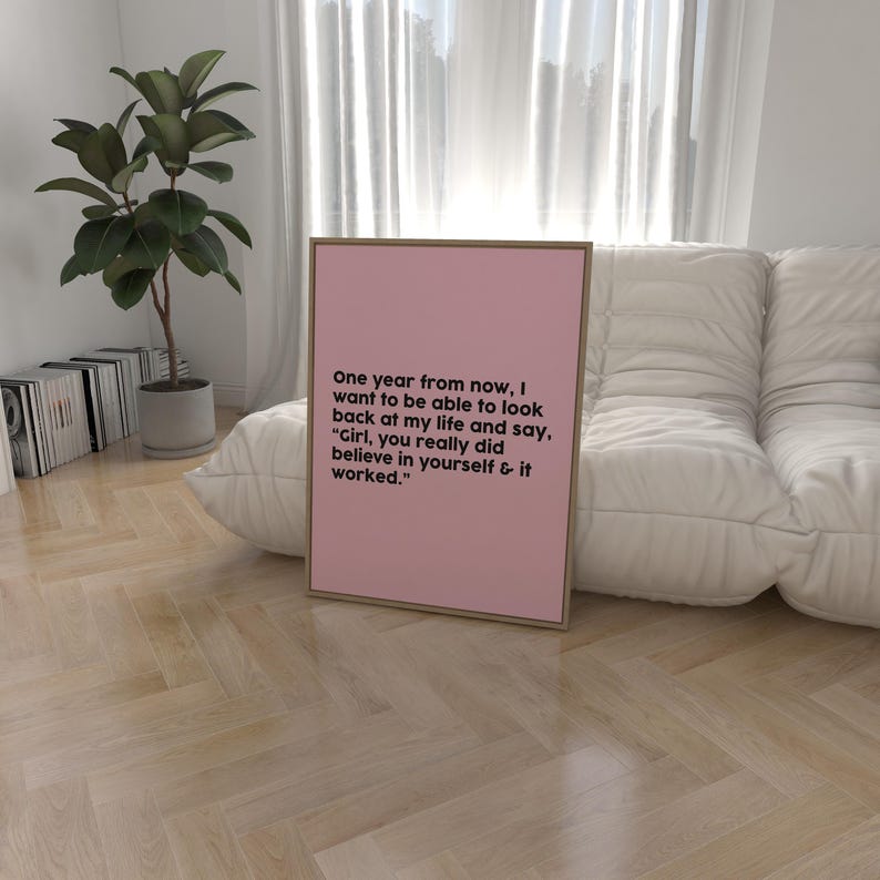 That Girl Poster Trendy Pink That Girl Wall Art It Girl Print Girly ...