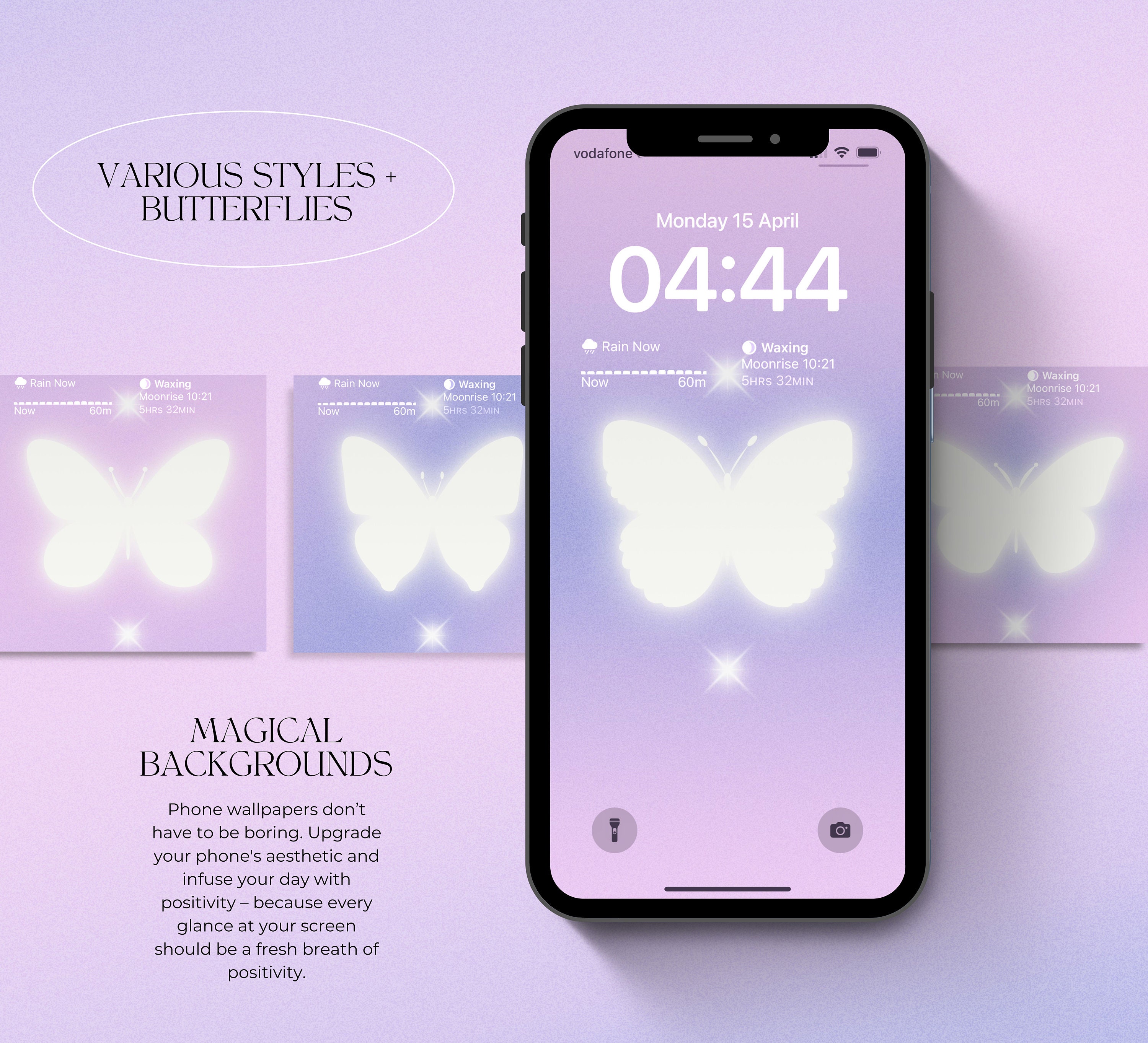 Butterfly Phone Wallpaper Purple Aura Wallpaper Purple Butterfly Phone ...