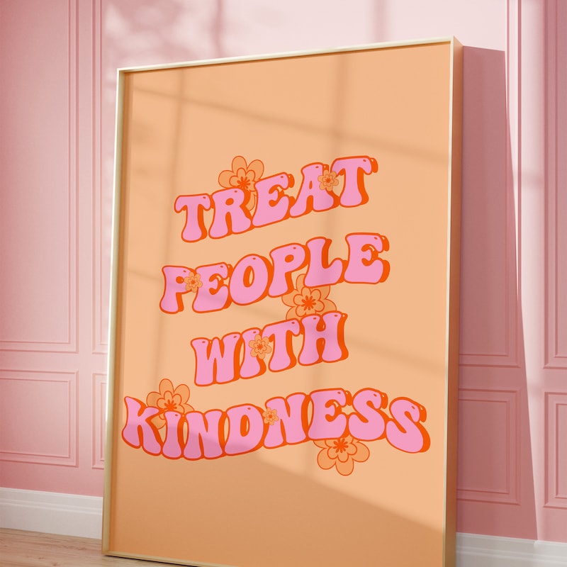 Be Kind Poster - Etsy