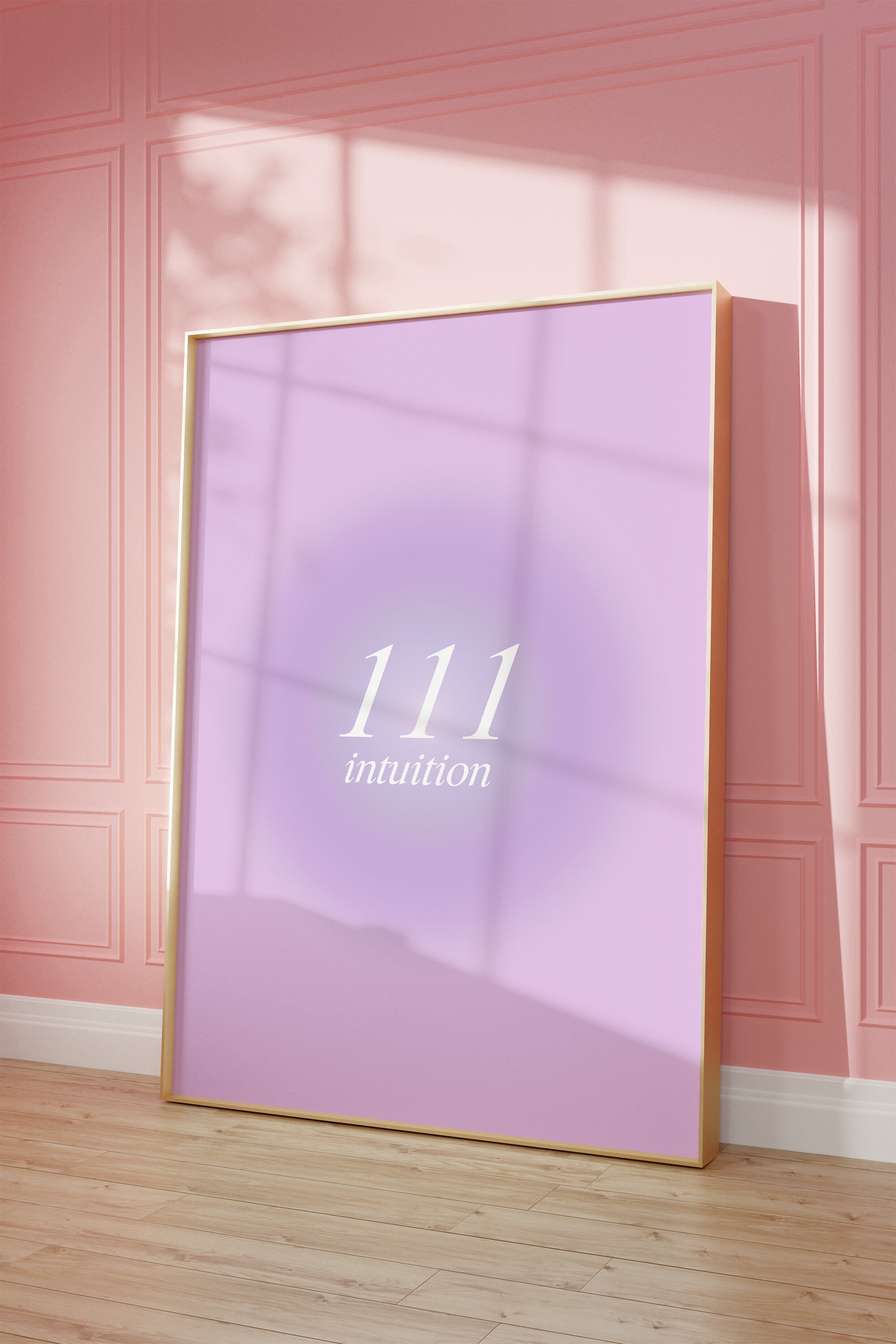 Purple 111 Poster Purple 111 Intuition Print Lavender Angel Number 111 ...