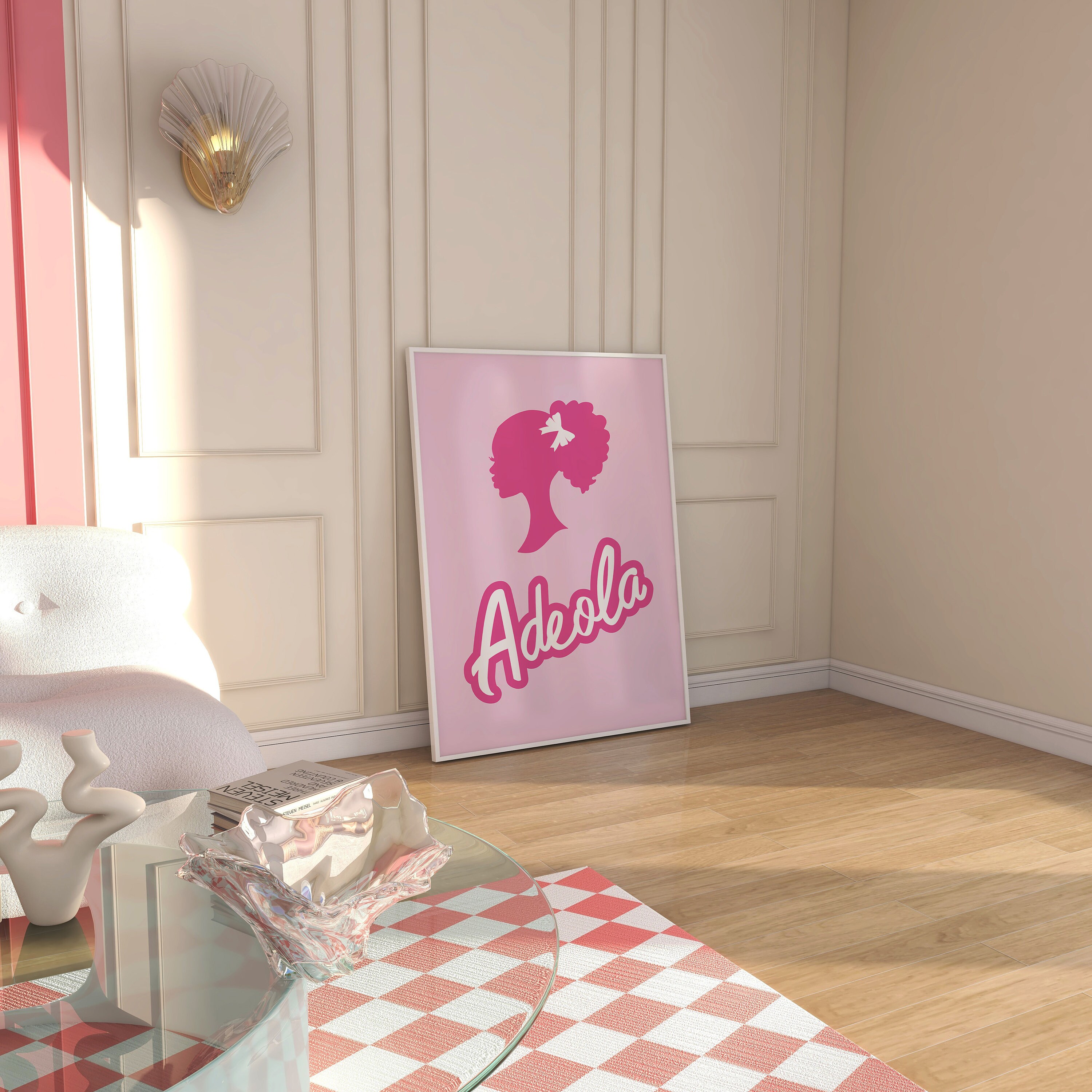 Afro Barb Personalised Name Print Afro Barb Poster Custom Afro Barb ...