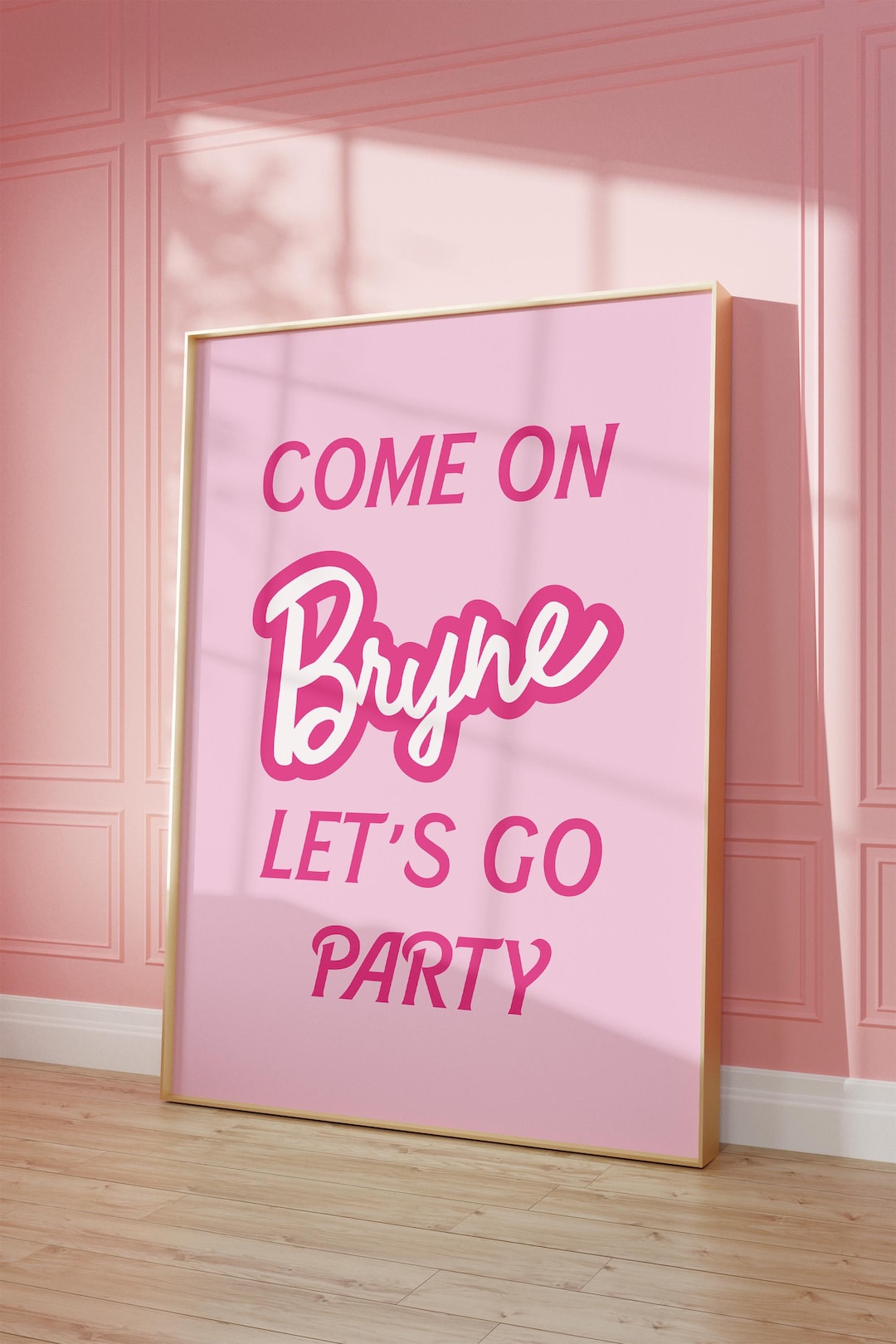 Barb Personalised Name Print Barb Poster Custom Barb Girls Bedroom ...