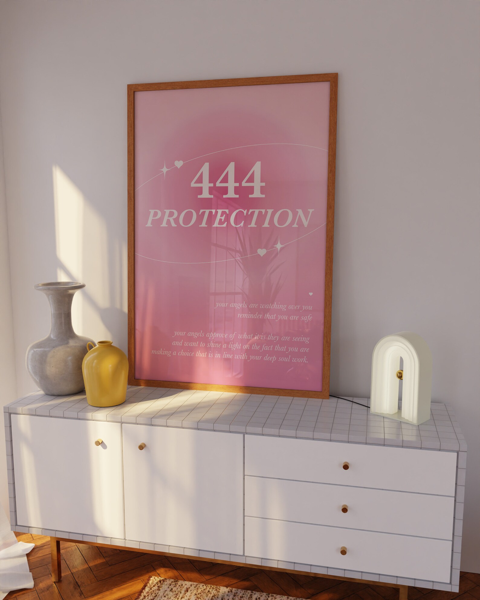 Pink Angel Number 444 Wall Art Trendy Pink 444 Aura Poster 444 Angel Number Pink Print - Etsy