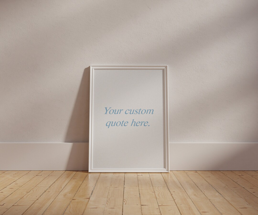 Custom Quote Print Personalised Text Print Your Text Here Poster Custom ...