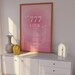 Pink Angel Number 777 Wall Art Trendy Pink 777 Aura Poster 777 Angel ...