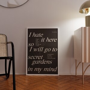 I Hate It Here Poster TTPD Wall Art the Tortured Poets Department ...