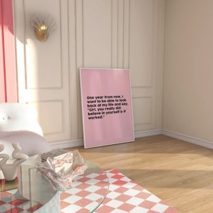 That Girl Poster Trendy Pink That Girl Wall Art It Girl Print Girly ...