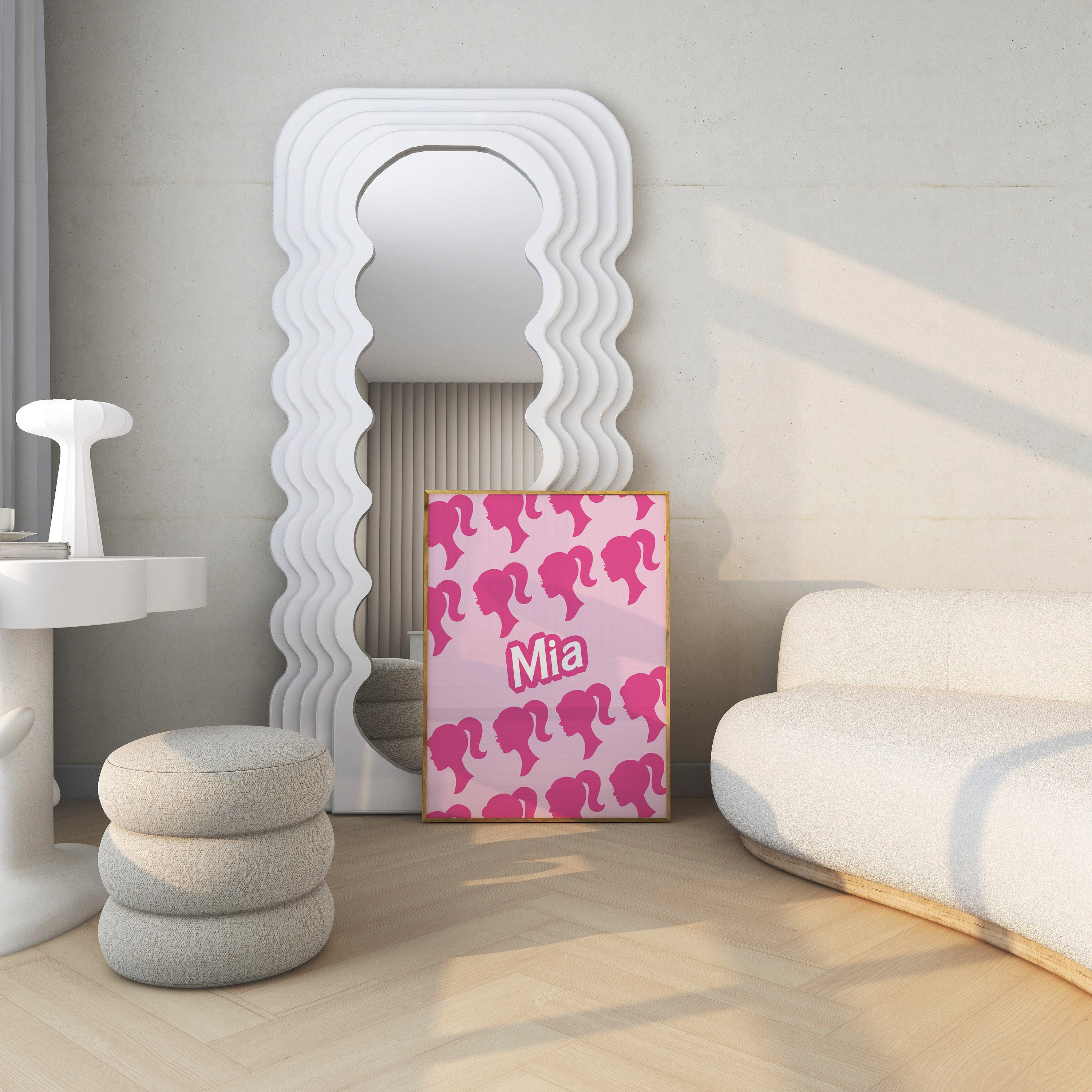 Barb Personalised Name Print Barb Poster Custom Barb Girls Bedroom ...