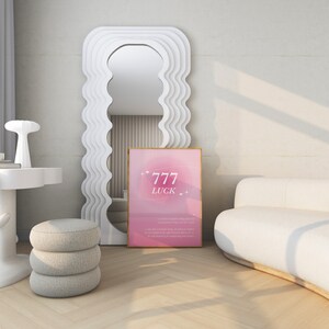 Pink Angel Number 777 Wall Art Trendy Pink 777 Aura Poster 777 Angel ...