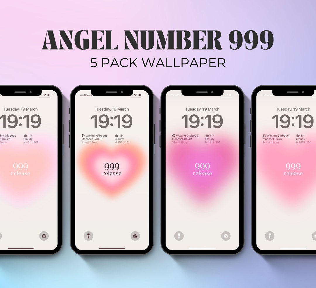 Angel Number 999 Phone Wallpaper 999 Pink Wallpaper 999 Aura Phone ...