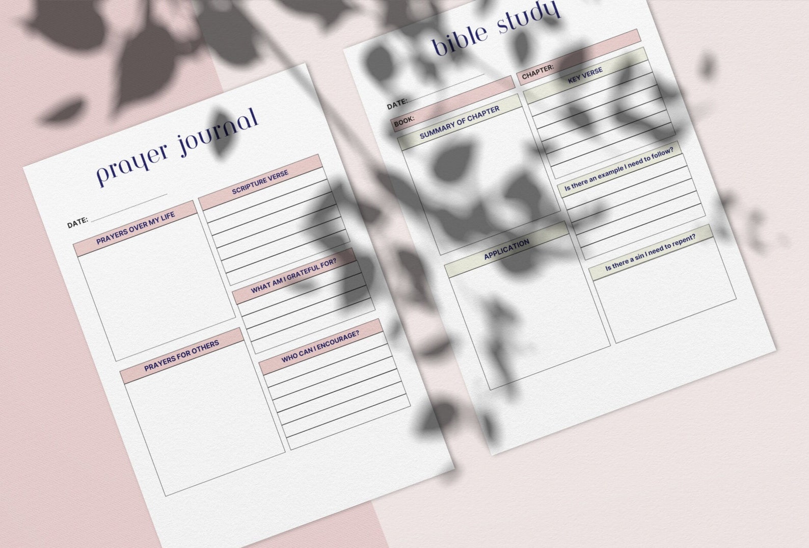 Simple Bible Study Printables, Bible Study Guide, Prayer Journal ...