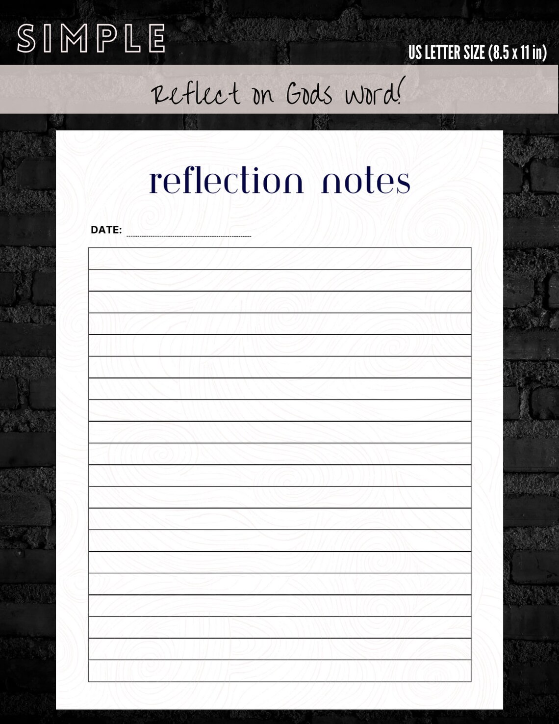 Simple Bible Study Printables, Bible Study Guide, Prayer Journal ...