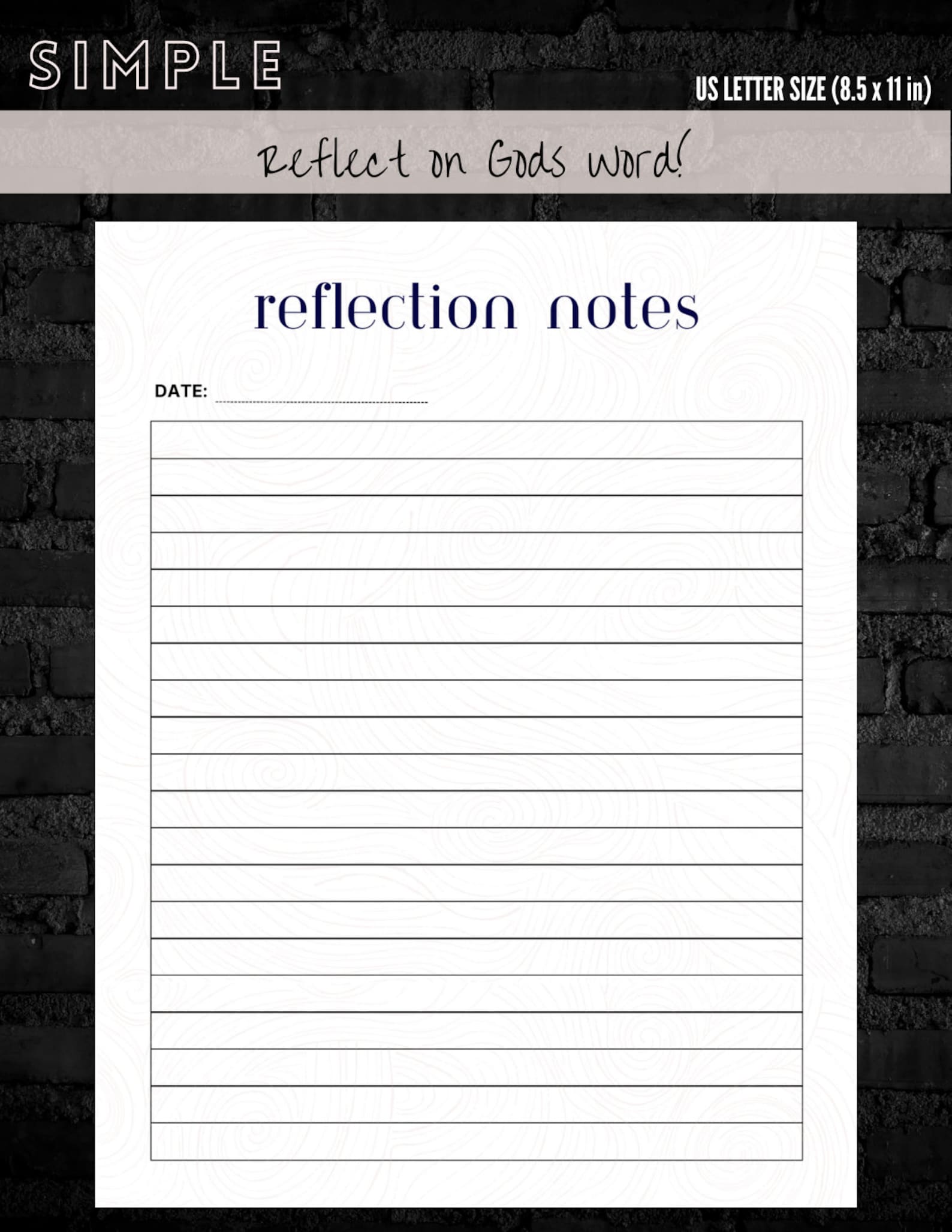 Simple Bible Study Printables, Bible Study Guide, Prayer Journal ...
