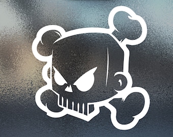 Holographic Skull & Crossbones Sticker Vinyl Decal - Etsy