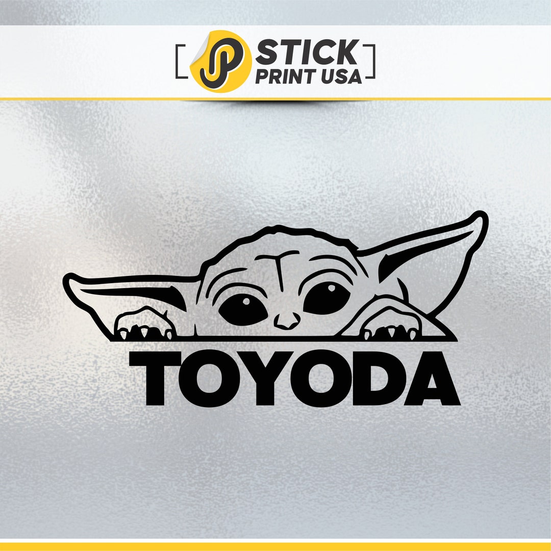 Toyoda With Yoda Toyota Vinyl Sticker Decal for Car - Etsy