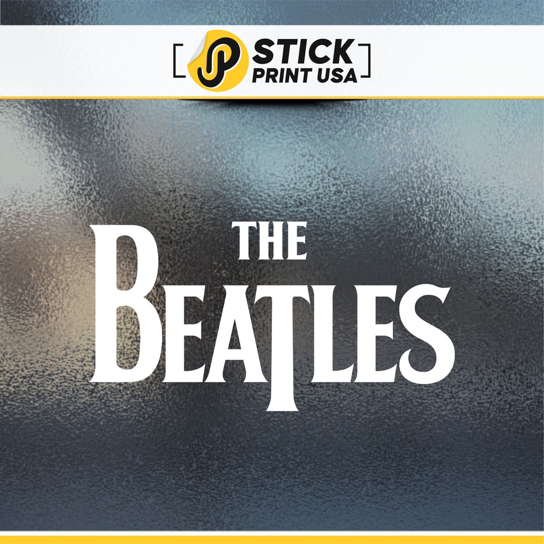 The Beatles Logo Vinyl Sticker Decal for Car, Truck, Window, Bumper ...