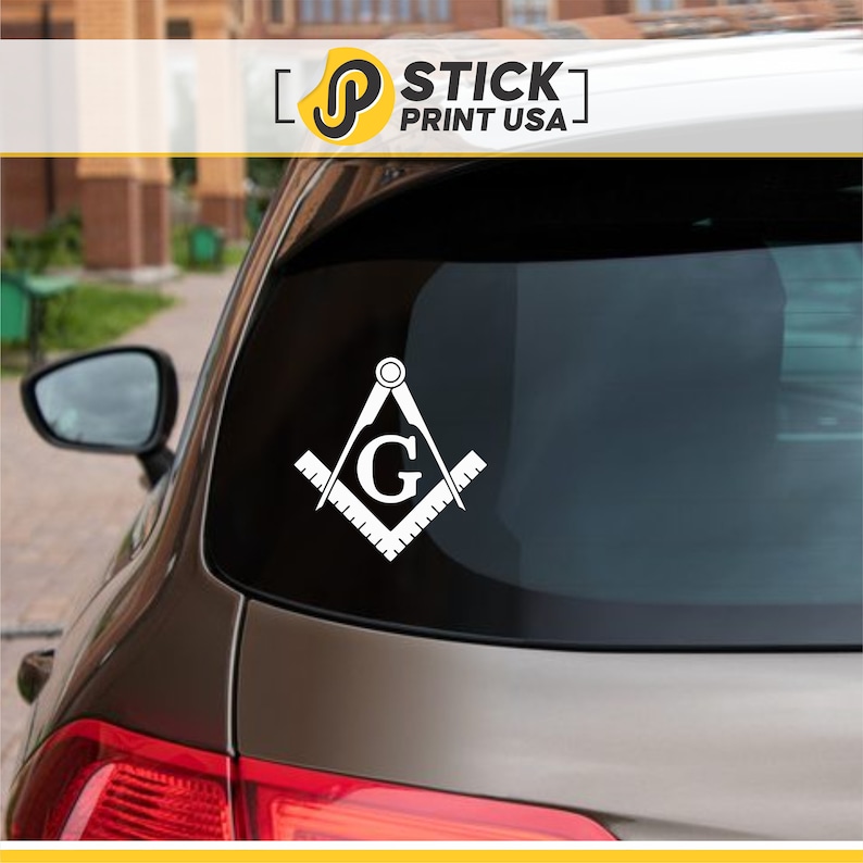 Freemason Symbol Vinyl Sticker Decal for Car Truck Window - Etsy